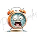 Funny Clock Clipart | Digital Printable Vector Clock Face for Creative ...