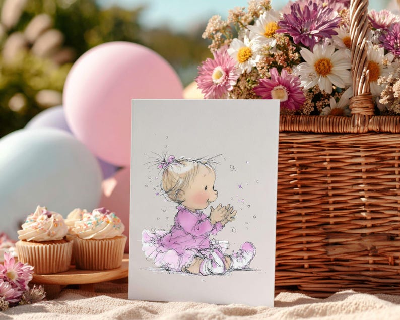 Watercolor Baby Clipart: High-res Whimsical PNG Images (digital ...
