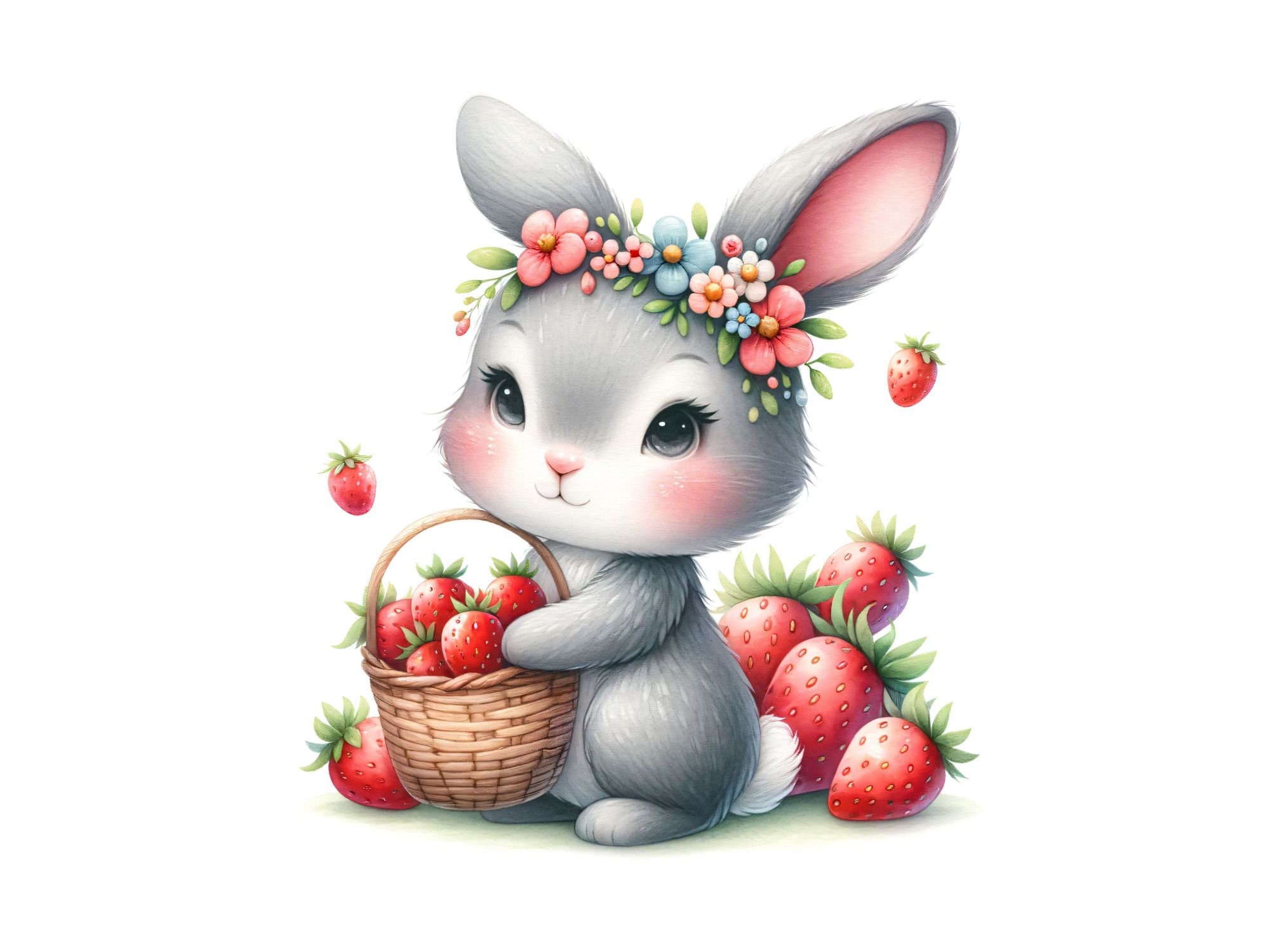 14 Cute Bunniesjpg Sweet Bunnies Spring Floral Bouquets Nursery Decor ...