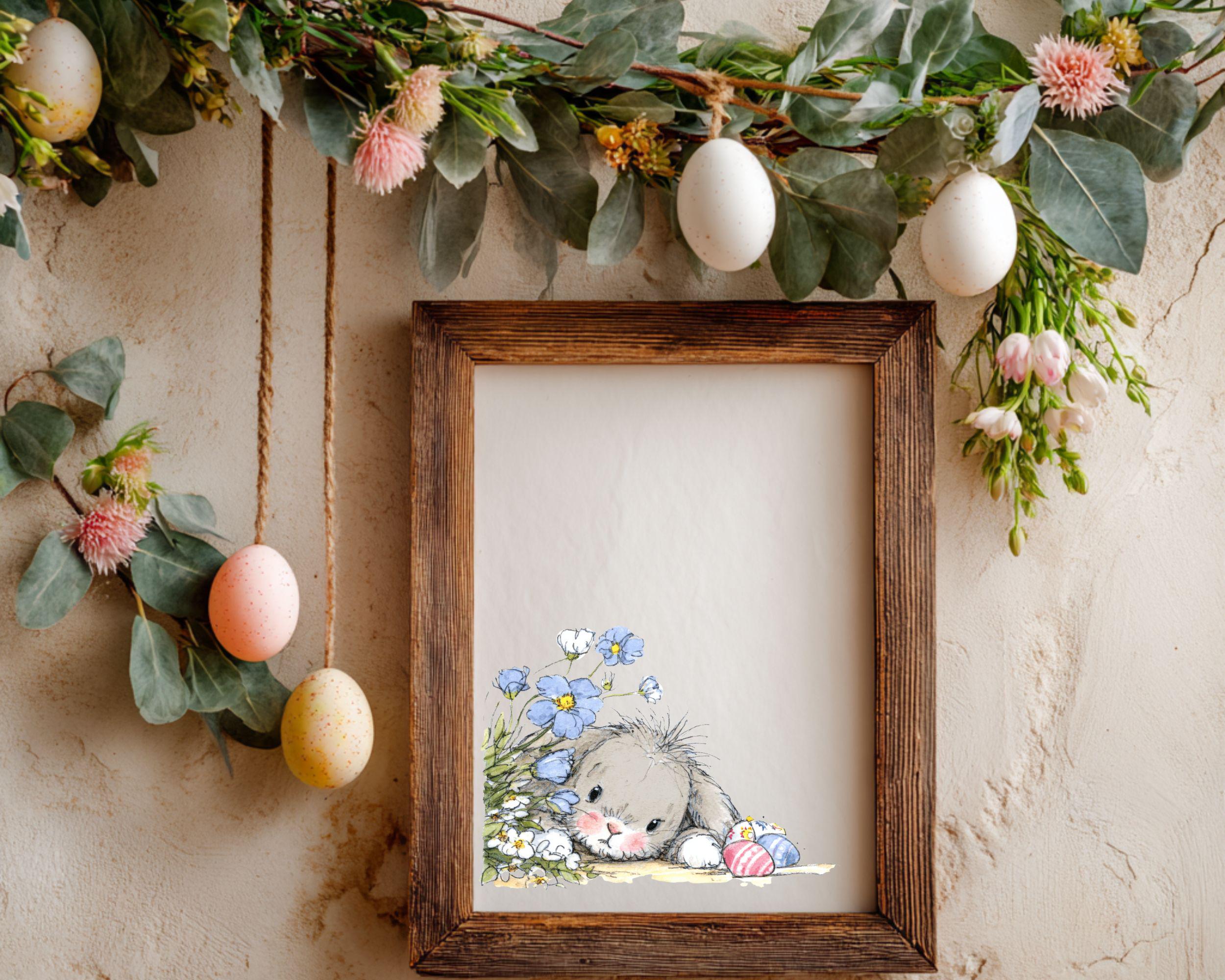 Quirky Easter Bunny Clipart: Whimsical Rabbit PNG Bundle (digital ...