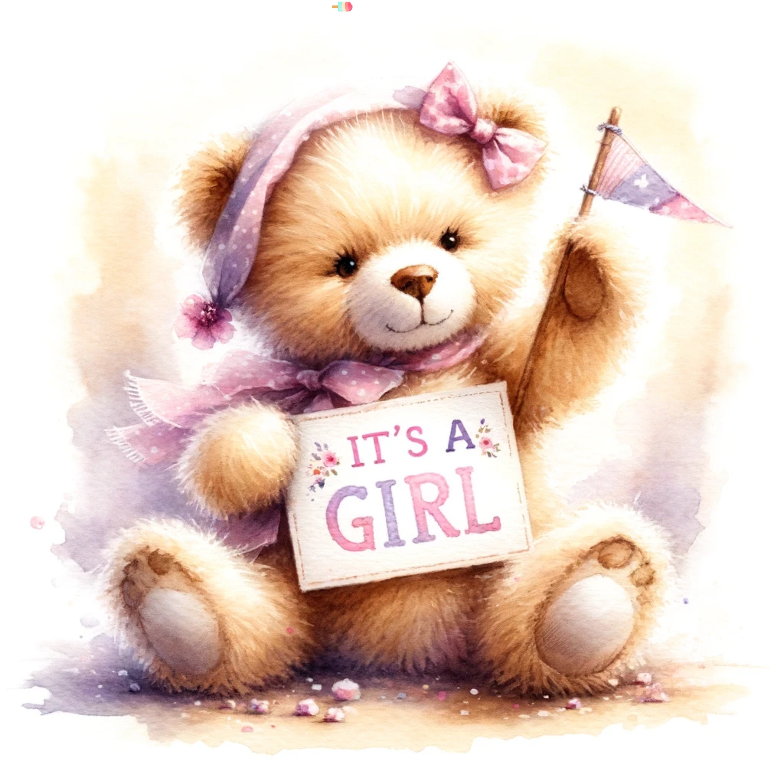 Gender Reveal Clipart Bundle 12 JPG Images for Party Decor, Invitations ...