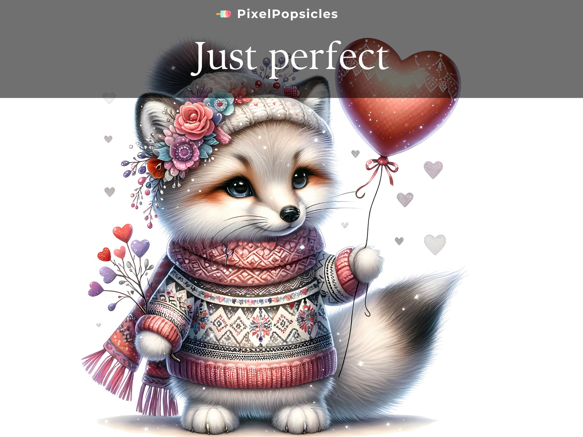 10 Valentines Watercolor Clipart PNG Bundle , Cute Valentines Day ...