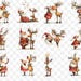 Santa & Reindeer Clipart Set: Festive Holiday Graphics (PNG, JPG, MP4 ...