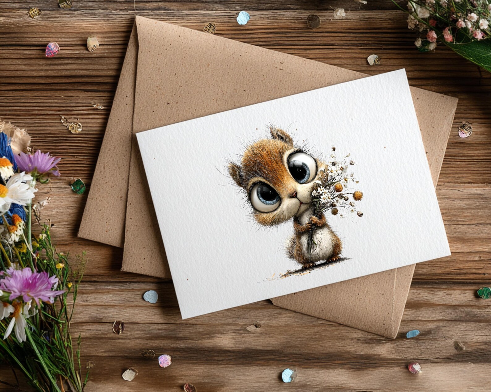 Quirky Squirrel Clipart – Funny Woodland Animal PNG (digital Download ...