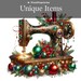 Christmas Sewing Machine PNG Clipart, Holiday Planner Graphics (digital ...