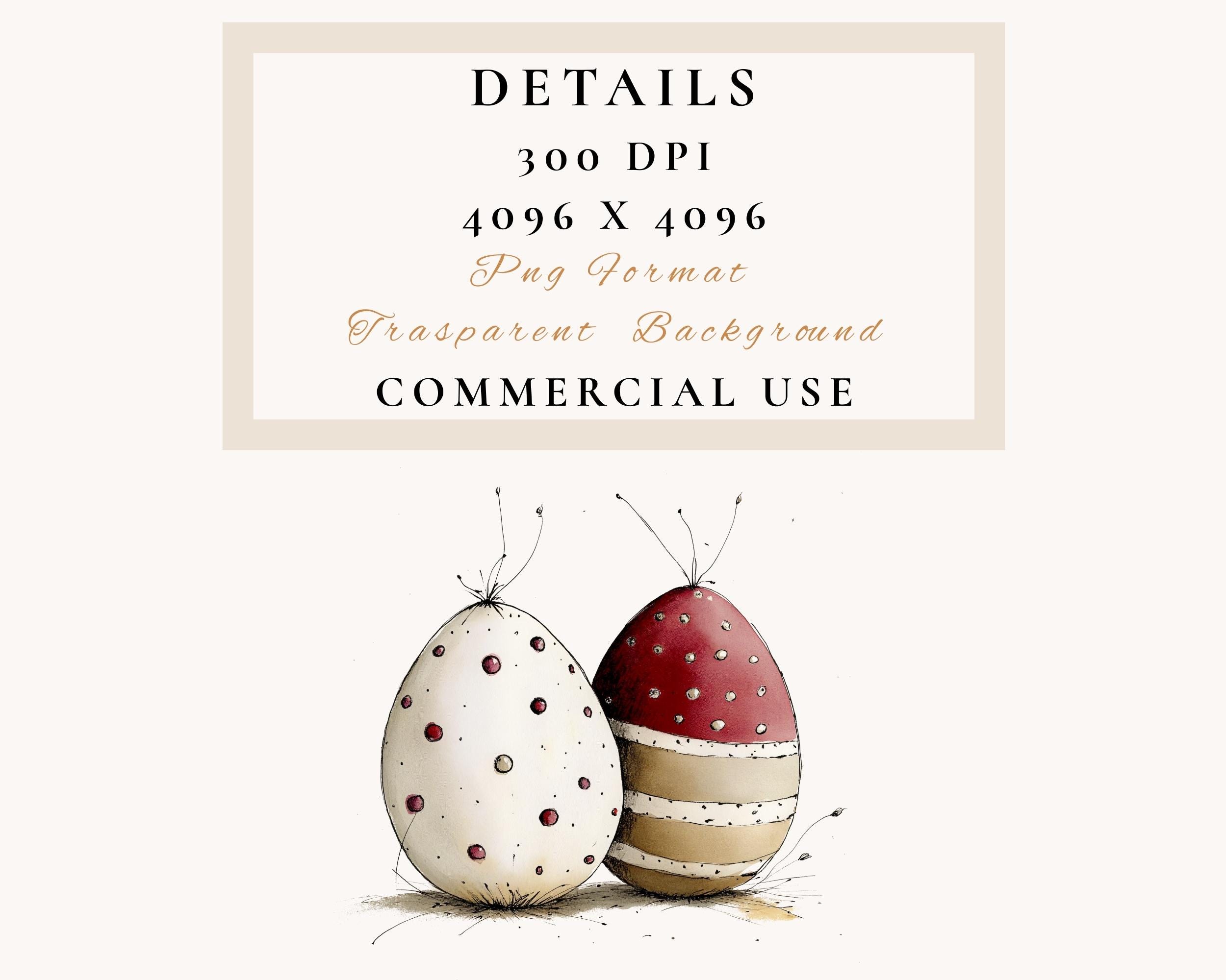 Easter Clipart Bundle: Bunny, Chick, Egg PNG Illustrations (digital ...