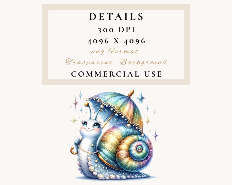 Watercolor Snails Clipart: 12 PNG Spring Graphics (digital Download) - Etsy