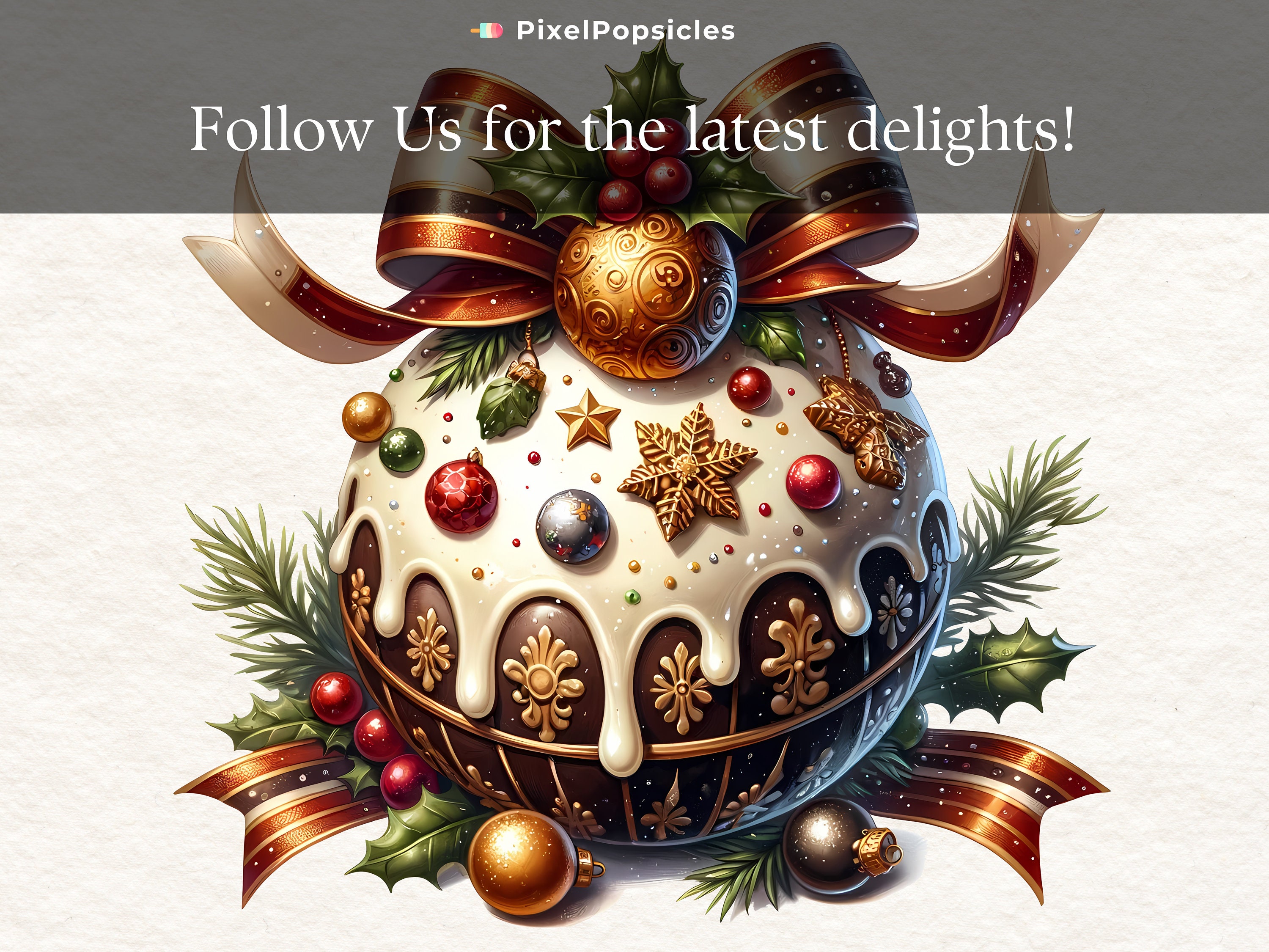 Christmas Sweets Clipart 10 PNG Bundle, Holiday Treats Graphics ...