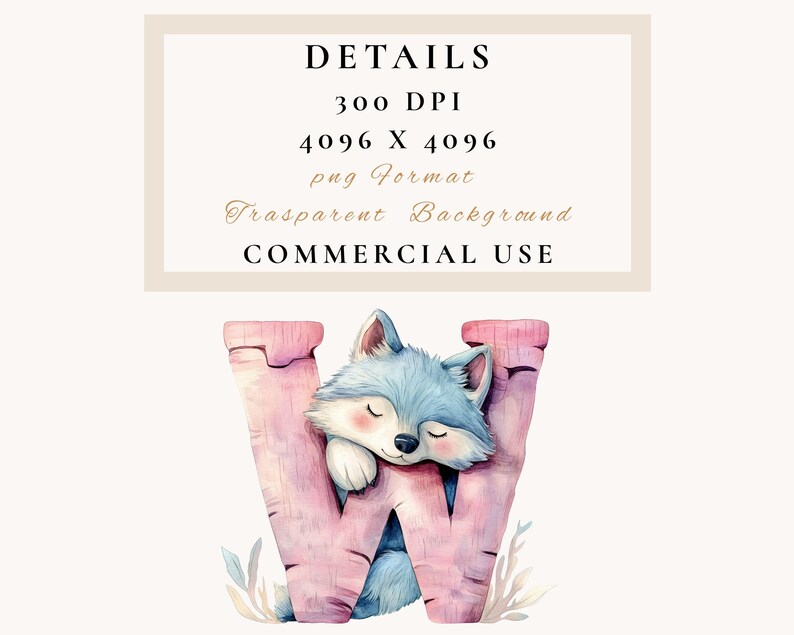 Watercolor Animal Alphabet Clipart – Nursery ABC Illustrations (digital ...
