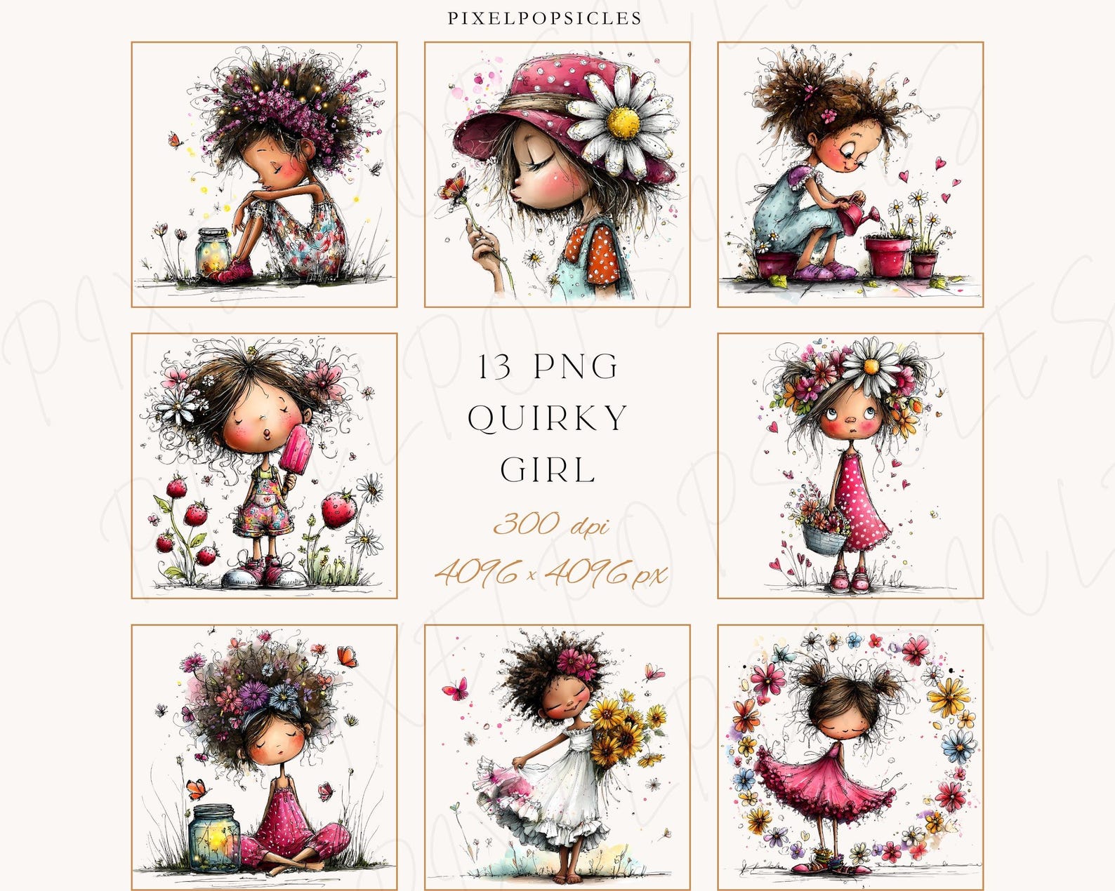 Quirky Girl Clipart, Dolls Graphics Png,transparent Background, Funny ...