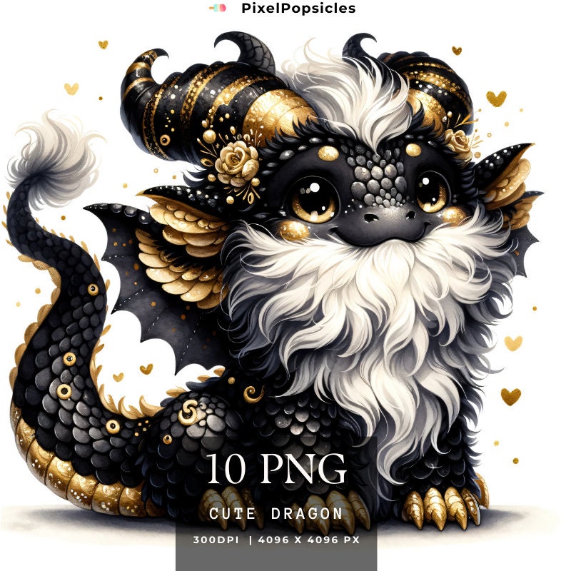 Fluffy Dragon - Etsy