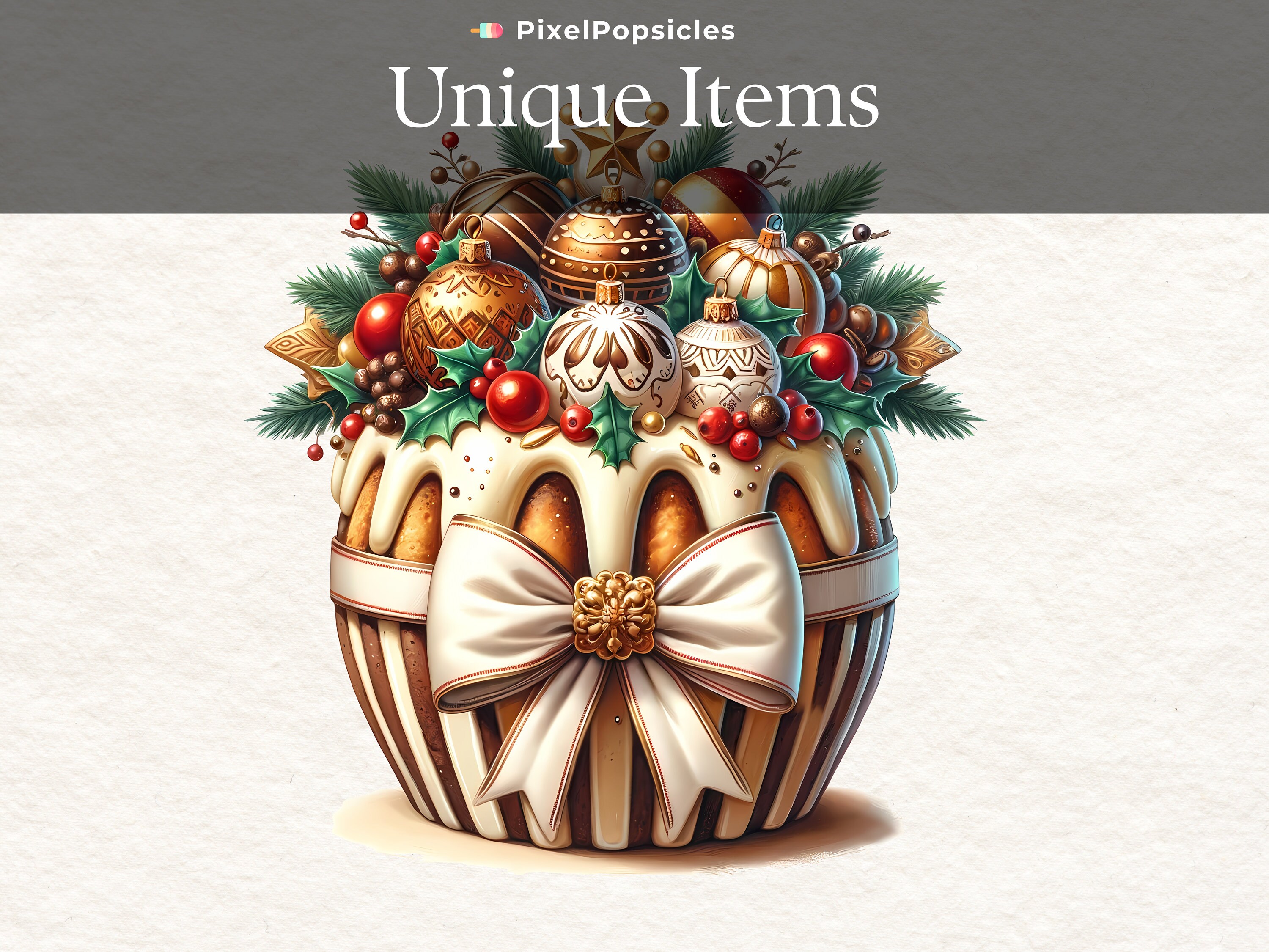 Christmas Sweets Clipart 10 PNG Bundle, Holiday Treats Graphics ...