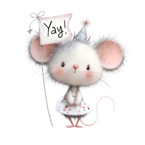 23 Whimsical Party Animals: Sweet Birthday Graphics for Crafts and ...