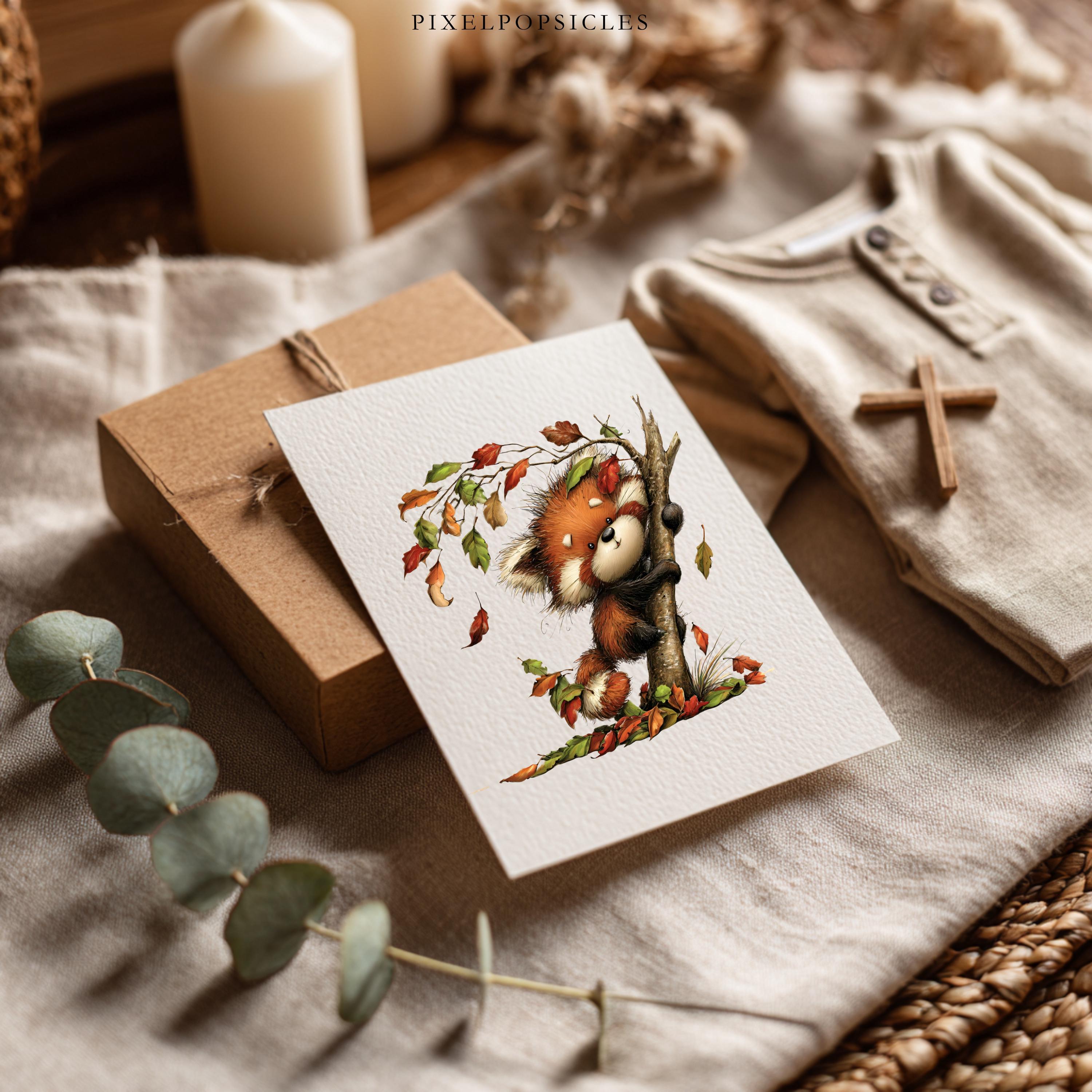 Autumn Woodland Animals Clipart Bundle: Fall Forest PNG Images (digital ...
