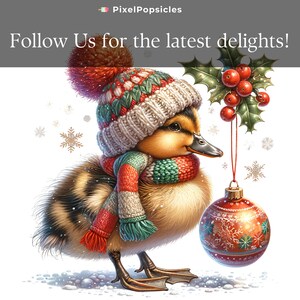 Christmas Animals Set Clipart - 11 High Quality PNG, Digital Paper ...