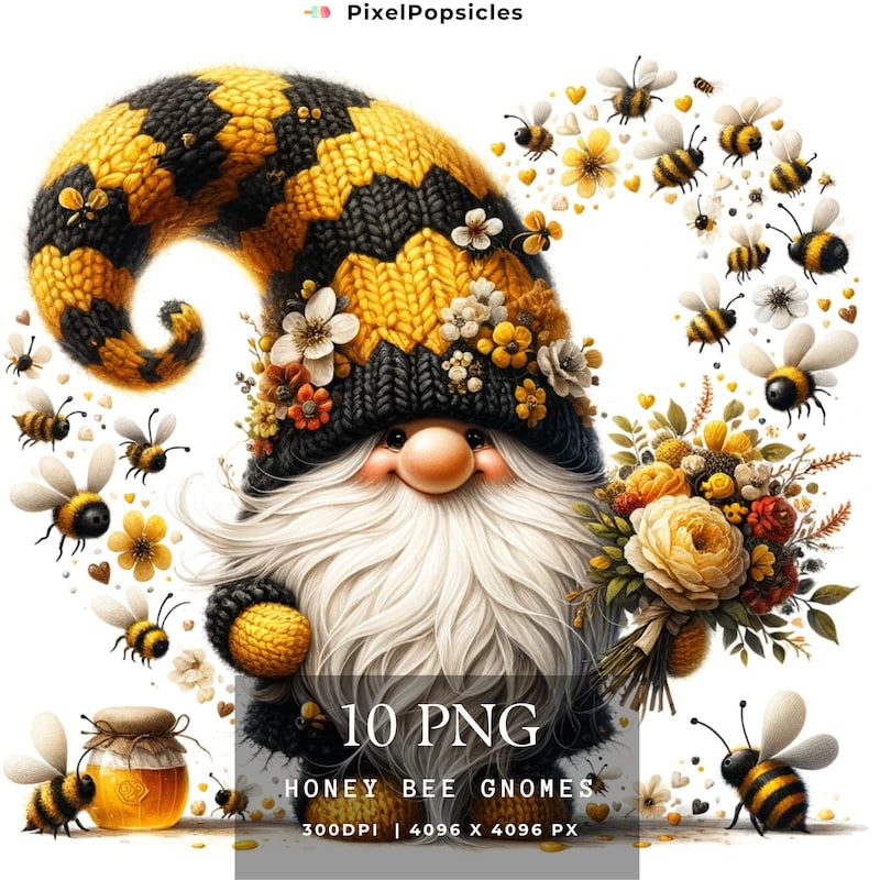 Gnome Bee Svg - Etsy