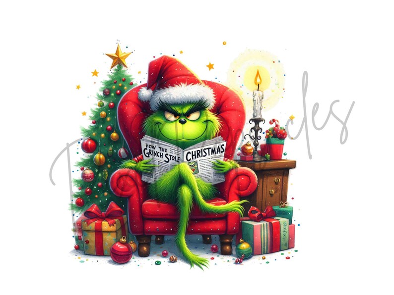 Christmas Grouchy Character PNG Clipart: Holiday Download - Etsy
