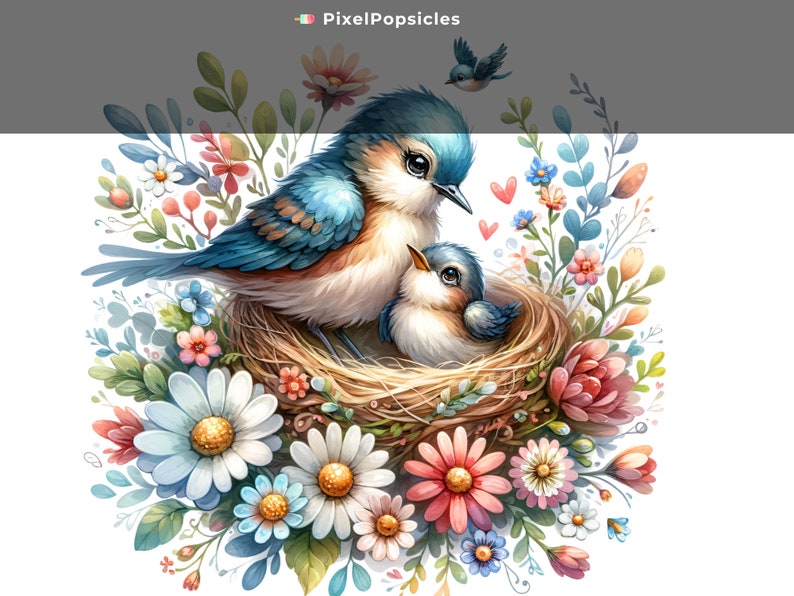 14 Cute Spring Birds Png, Cute Birds Clipart Png, Scrapbooking, Card ...