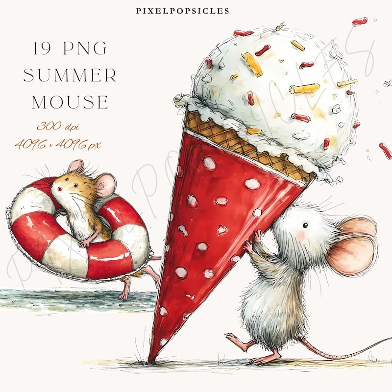 Cute Hand Drawn Mouse - Etsy UK