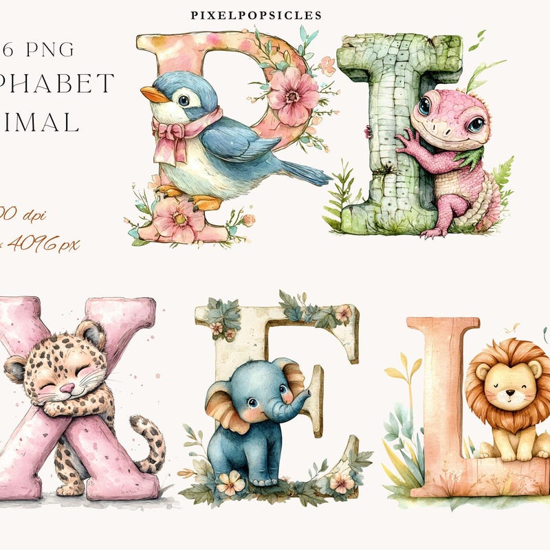 Animal Alphabet - Etsy UK
