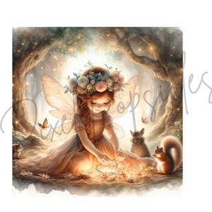 11 Watercolor Fairy Clipart: Fantasy Digital Images (JPG Downloads) - Etsy
