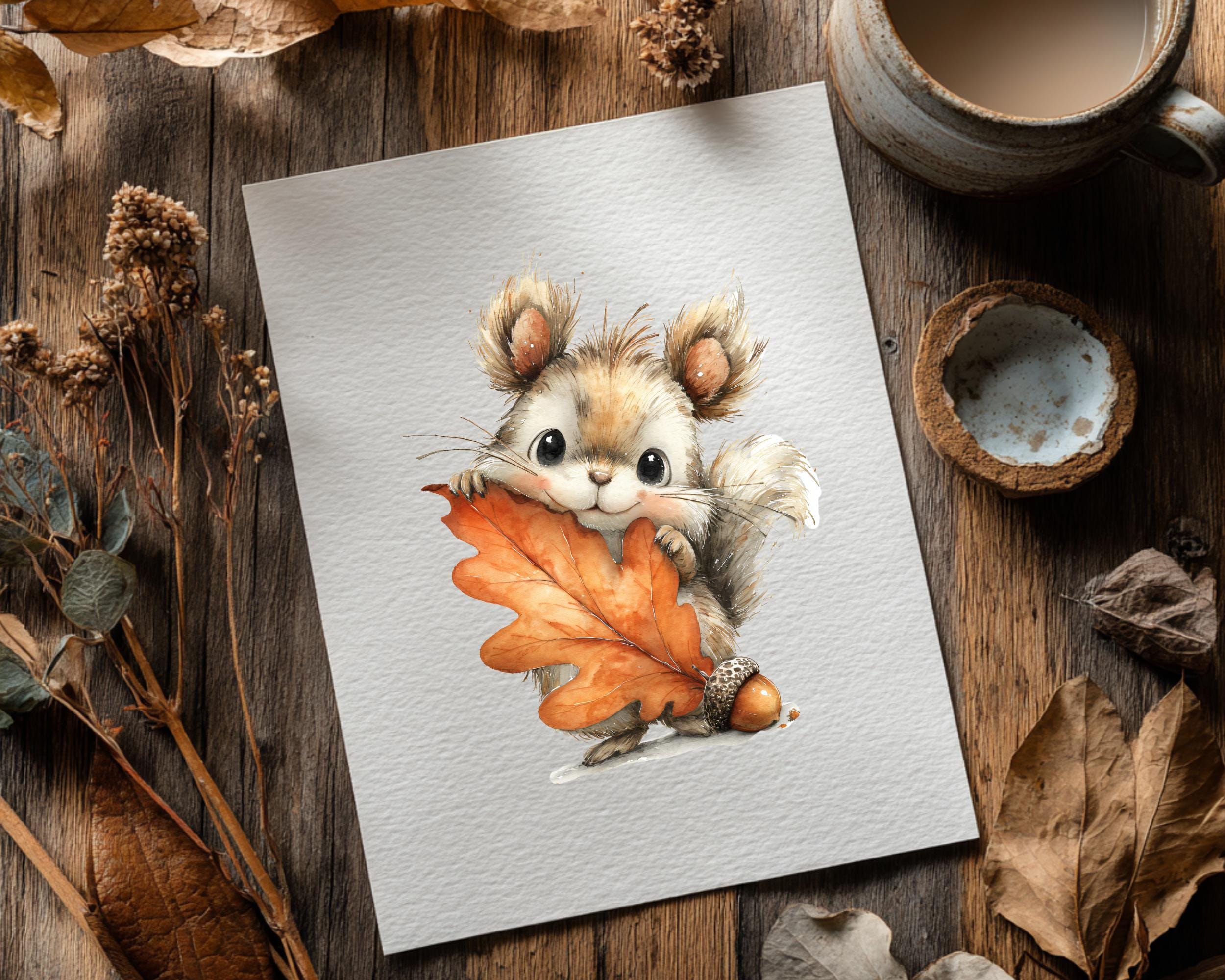 Autumn Woodland Animals Clipart Bundle: Fall Forest PNG Images (digital ...