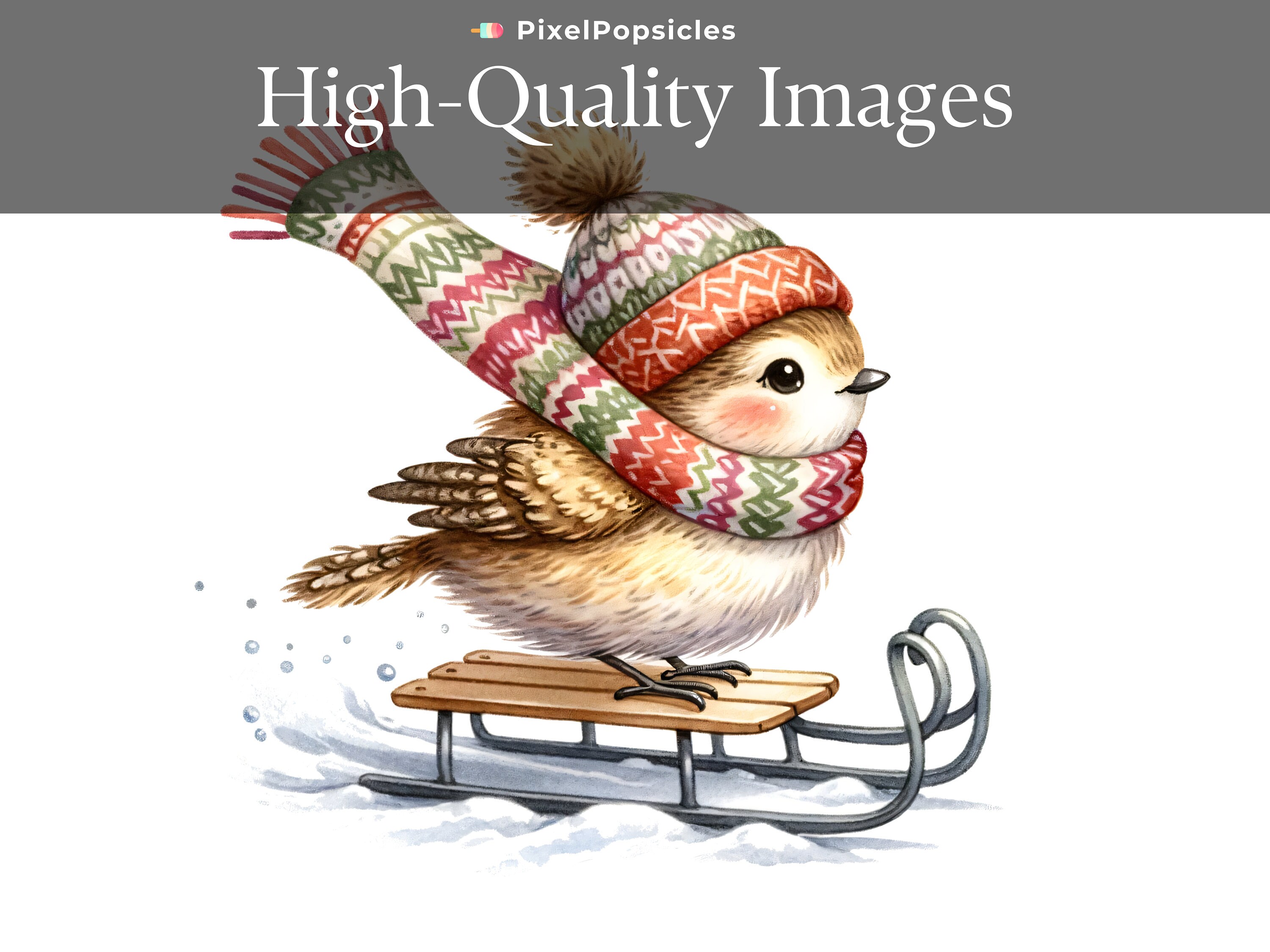 10 Cute Little Birds Png, Winter Birds Clipart Png, Scrapbooking, Card ...