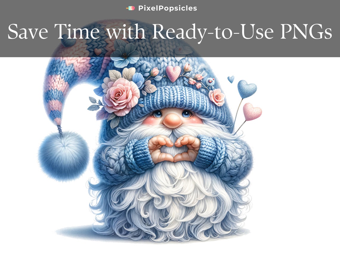 10 Valentines Gnome Clipart Bundle, Valentines Clipart, Valentines Png ...