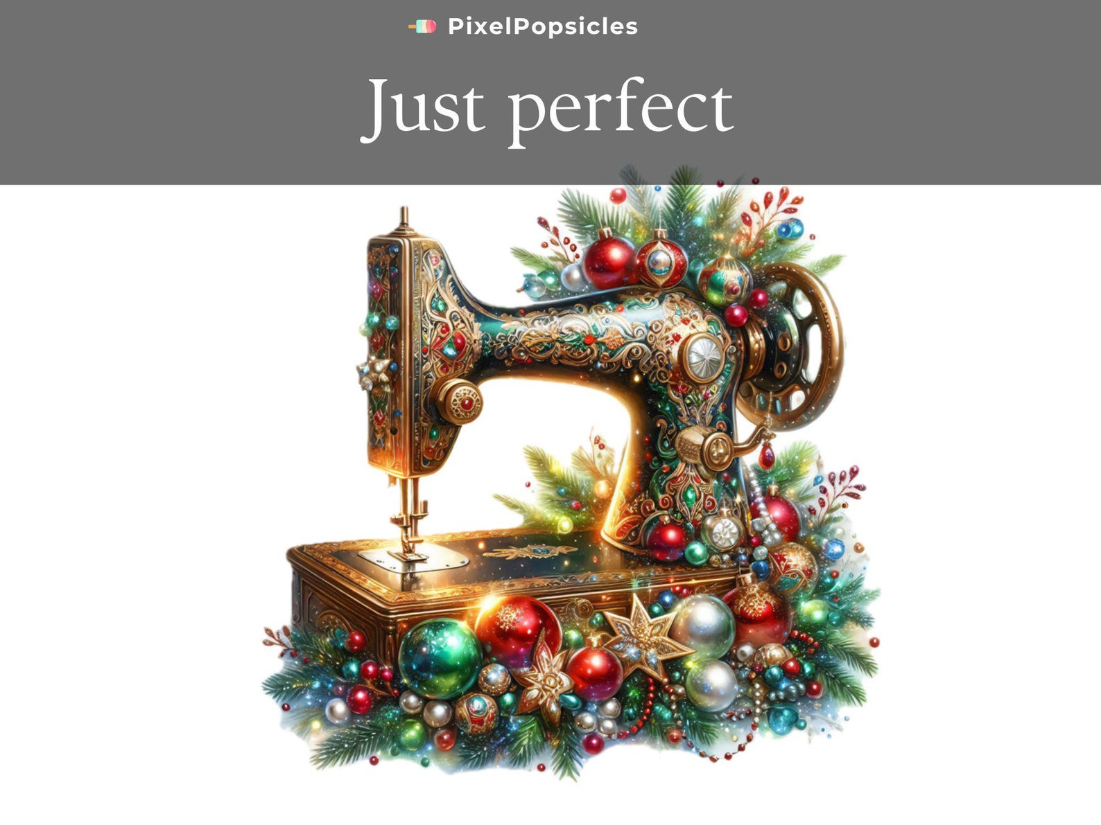 Christmas Sewing Machine PNG Clipart, Holiday Planner Graphics (digital ...