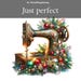 Christmas Sewing Machine PNG Clipart, Holiday Planner Graphics (digital ...