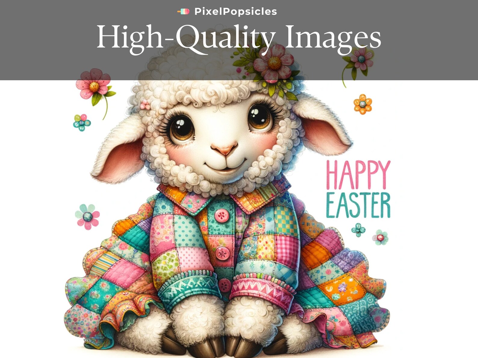 Easter Sheep PNG Clipart, Lamb Graphics, Spring Animal Illustration ...