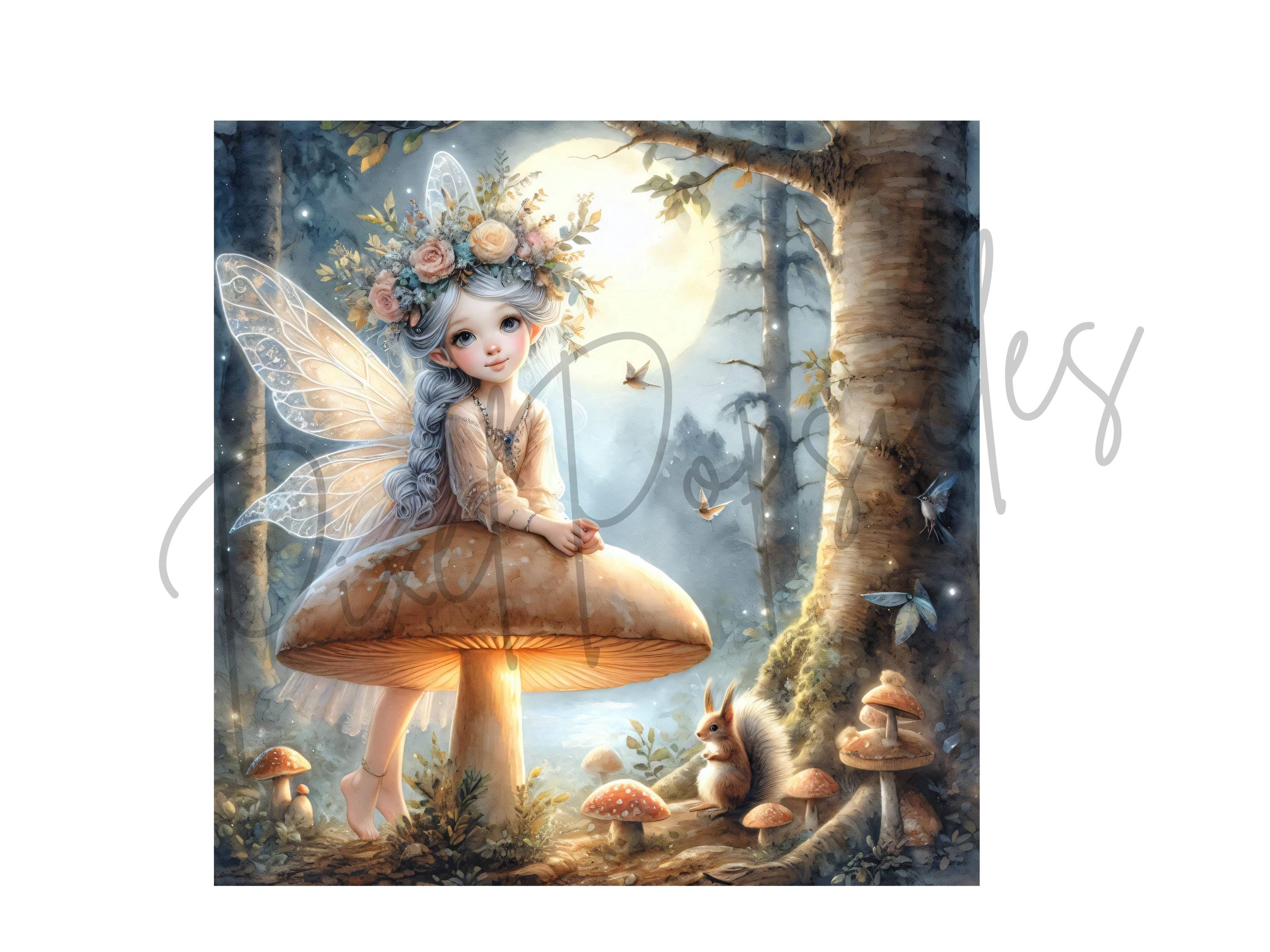 11 Watercolor Fairy Clipart: Fantasy Digital Images (JPG Downloads) - Etsy