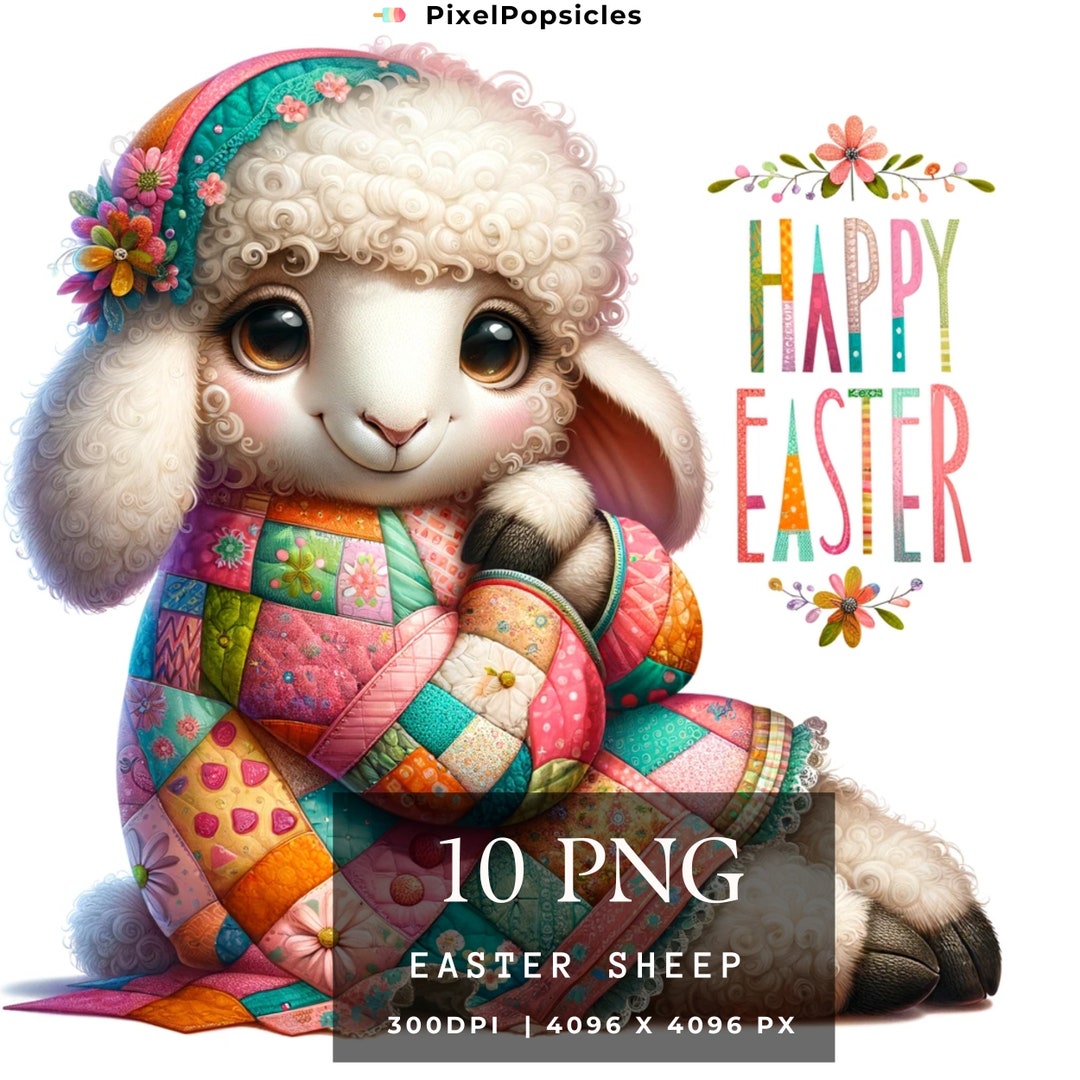 10 Easter Sheep Clipart, Cute Sheep Png, Sheep Clipart, Sheep PNG ...