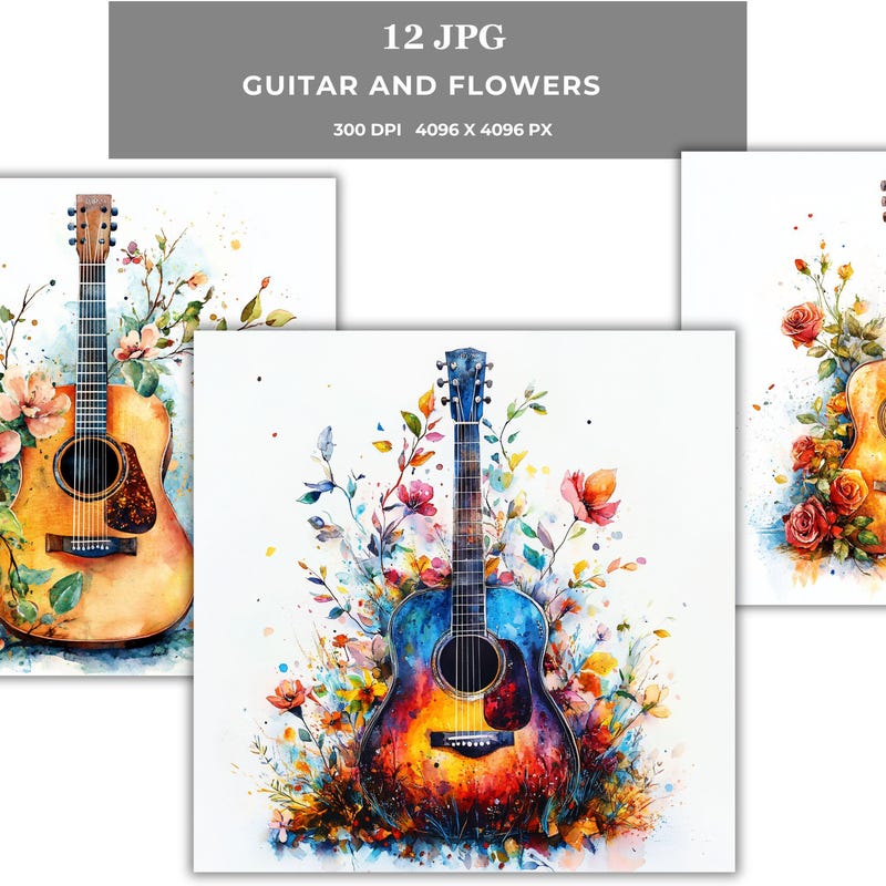 Guitar Art Prints Digital - Etsy