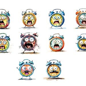 10 Funny Clock Face Big Png File, Clock Face Template Vector Printable ...