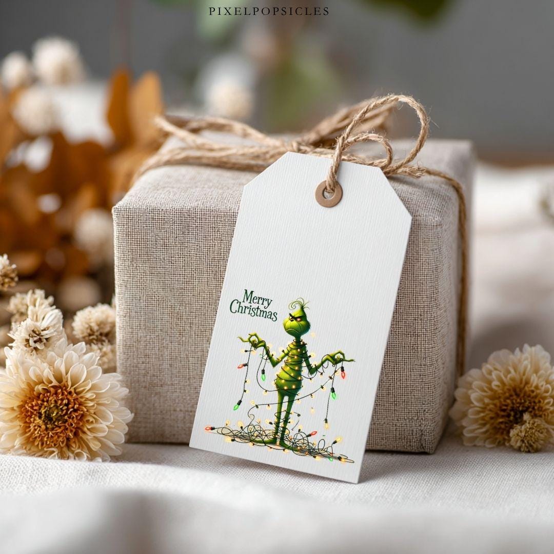 Merry Christmas Grouchy Green Clipart: PNG Digital Art (digital ...