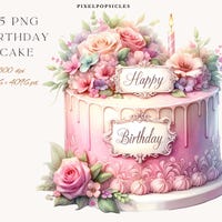 Birthday Cake PNG, Cake, Digital Download - Etsy