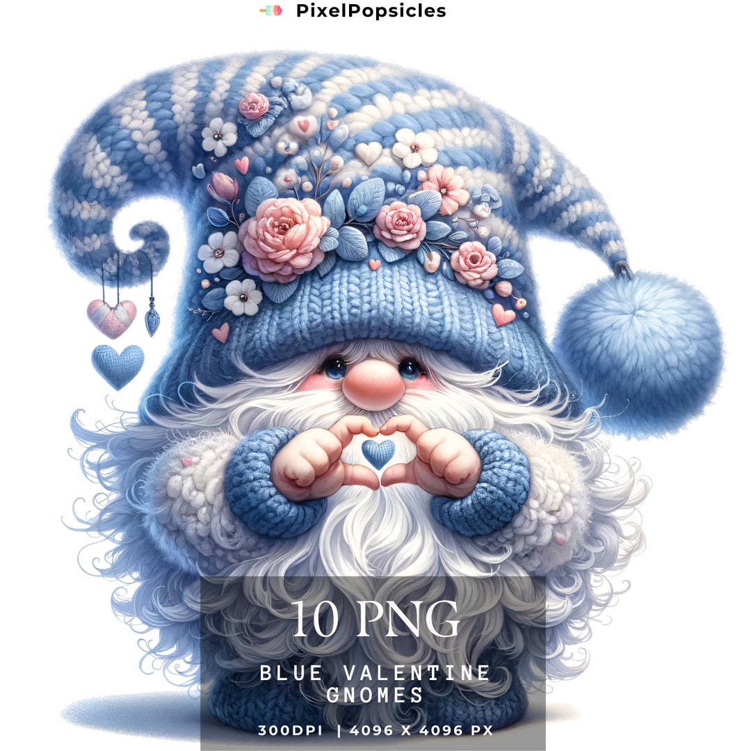 10 Valentines Gnome Clipart Bundle, Valentines Clipart, Valentines Png ...