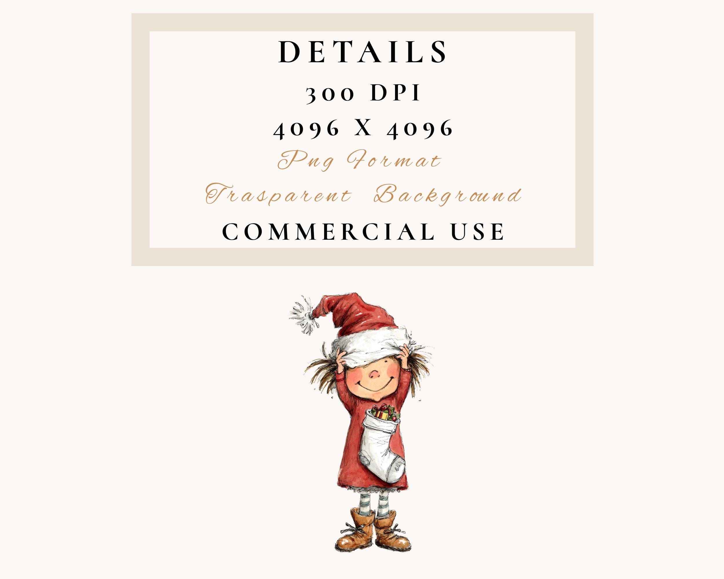 Christmas Elf Clipart: Festive Girl PNG Images (digital Download 1# - Etsy