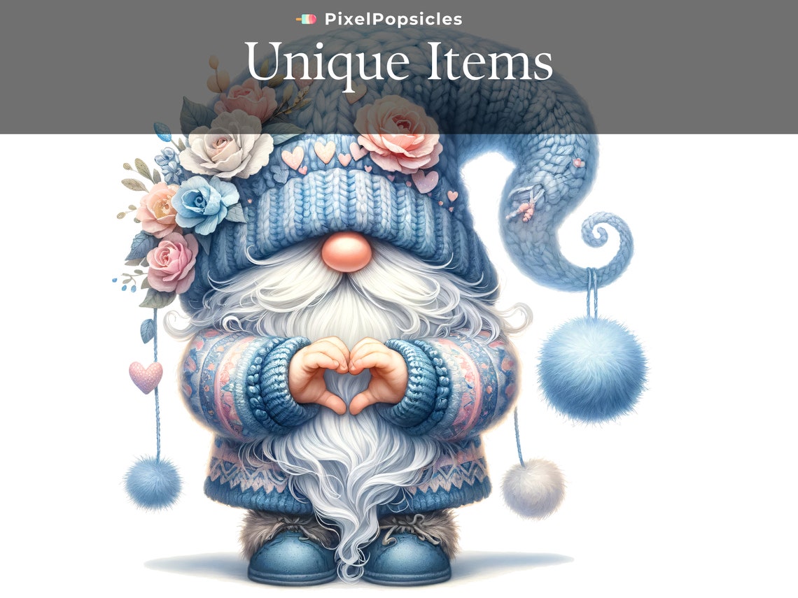 10 Valentines Gnome Clipart Bundle, Valentines Clipart, Valentines Png ...