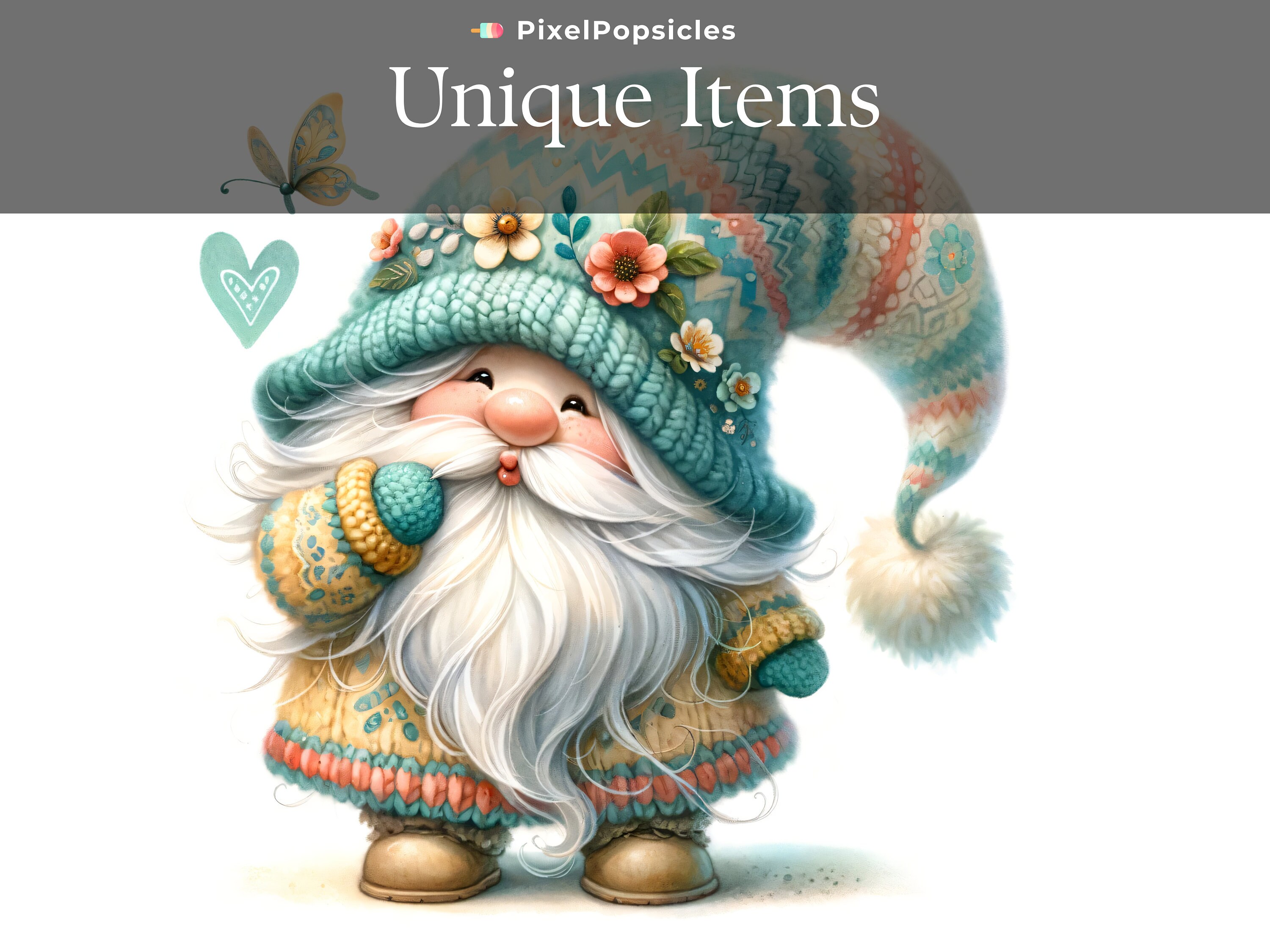 Cute Little Gnomes Clipart, 14 High Quality Pngs, Nursery Art, Digital ...