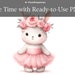 14 Sweet Bunnies With Tutu Png Easter Bunny Spring Floral Bouquets ...