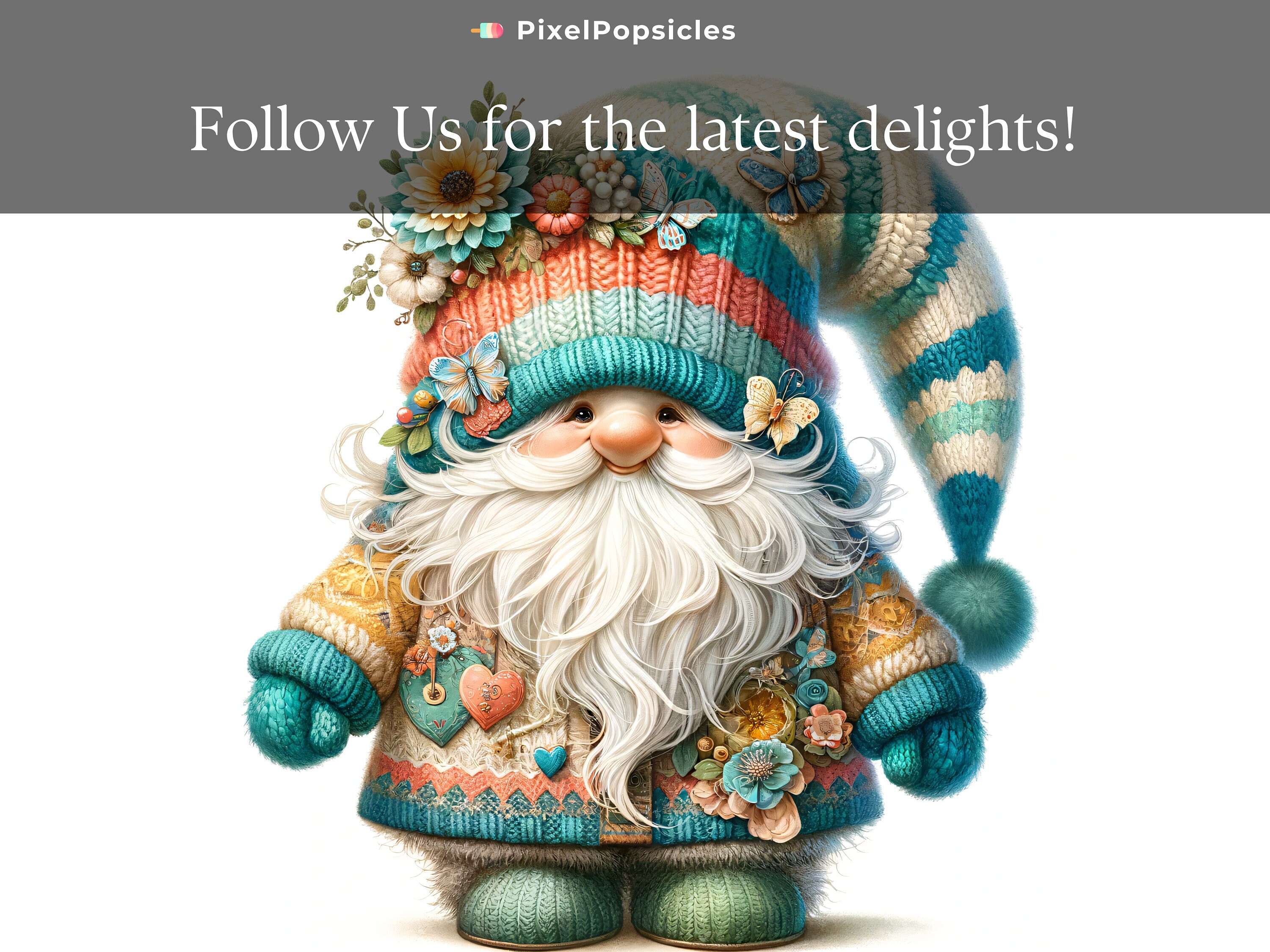 Cute Little Gnomes Clipart, 14 High Quality Pngs, Nursery Art, Digital ...