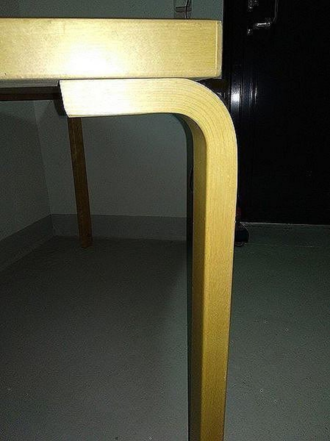 RESERVED – Artek Curved Desk + Rare Matching Panel – Custom Aalto ...