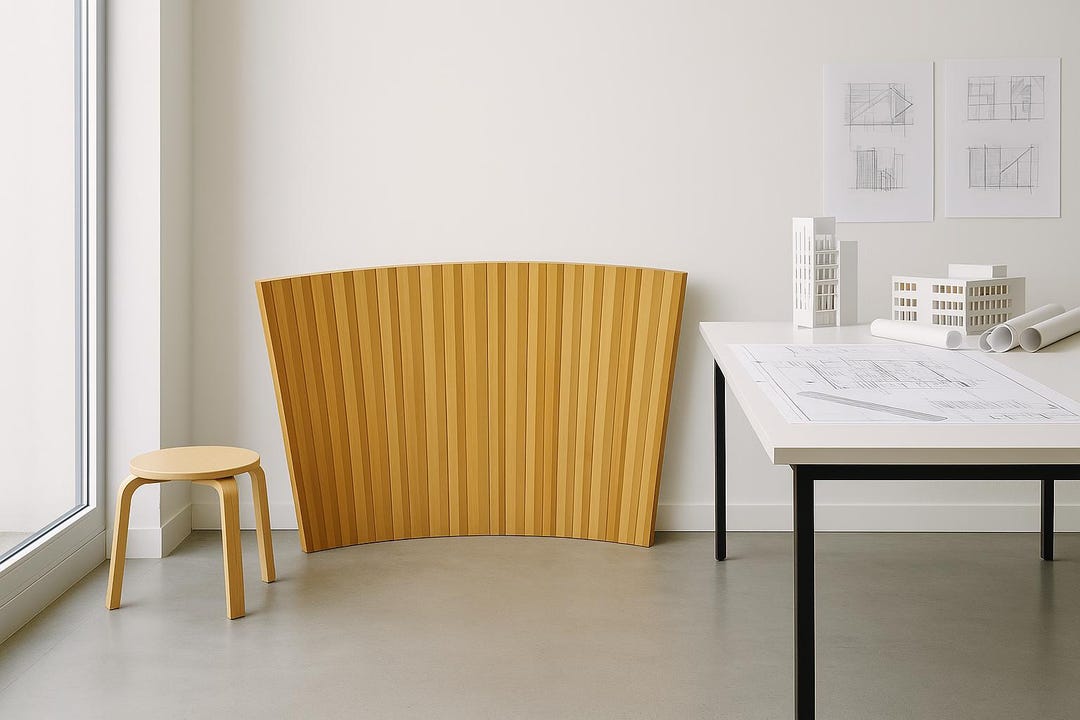Alvar Aalto Artek Curved Birch Panel – Scandinavian Interior ...
