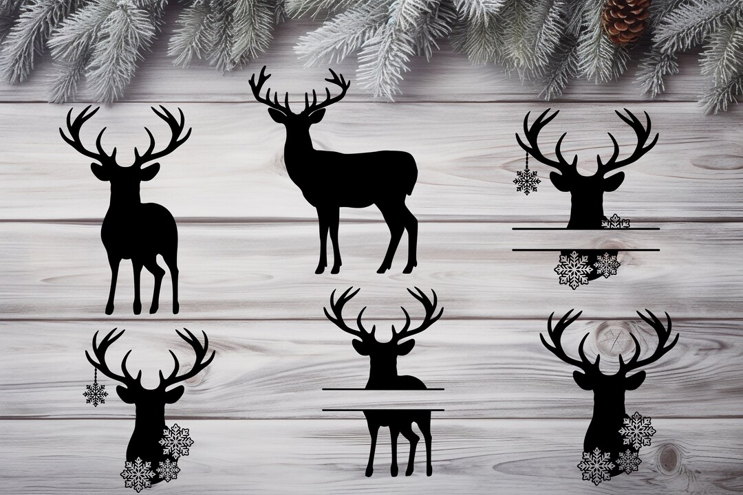 Christmas Reindeer SVG Reindeer Svg Files for Cricut Deer Bundle Svg ...
