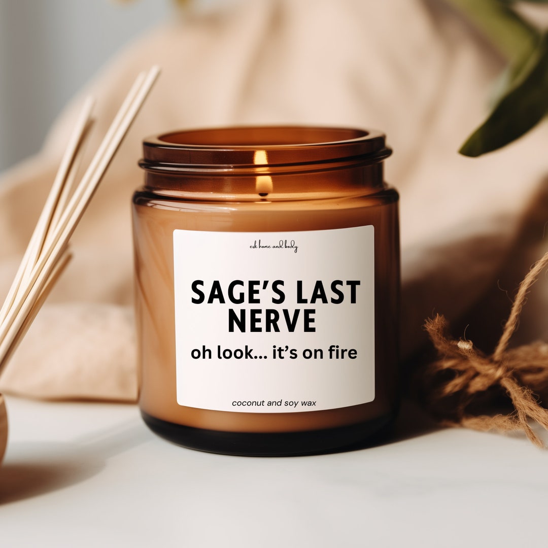 Pristine Coconut & Soy Wax CUSTOM NAME My Last Nerve Candle Fall Winter ...