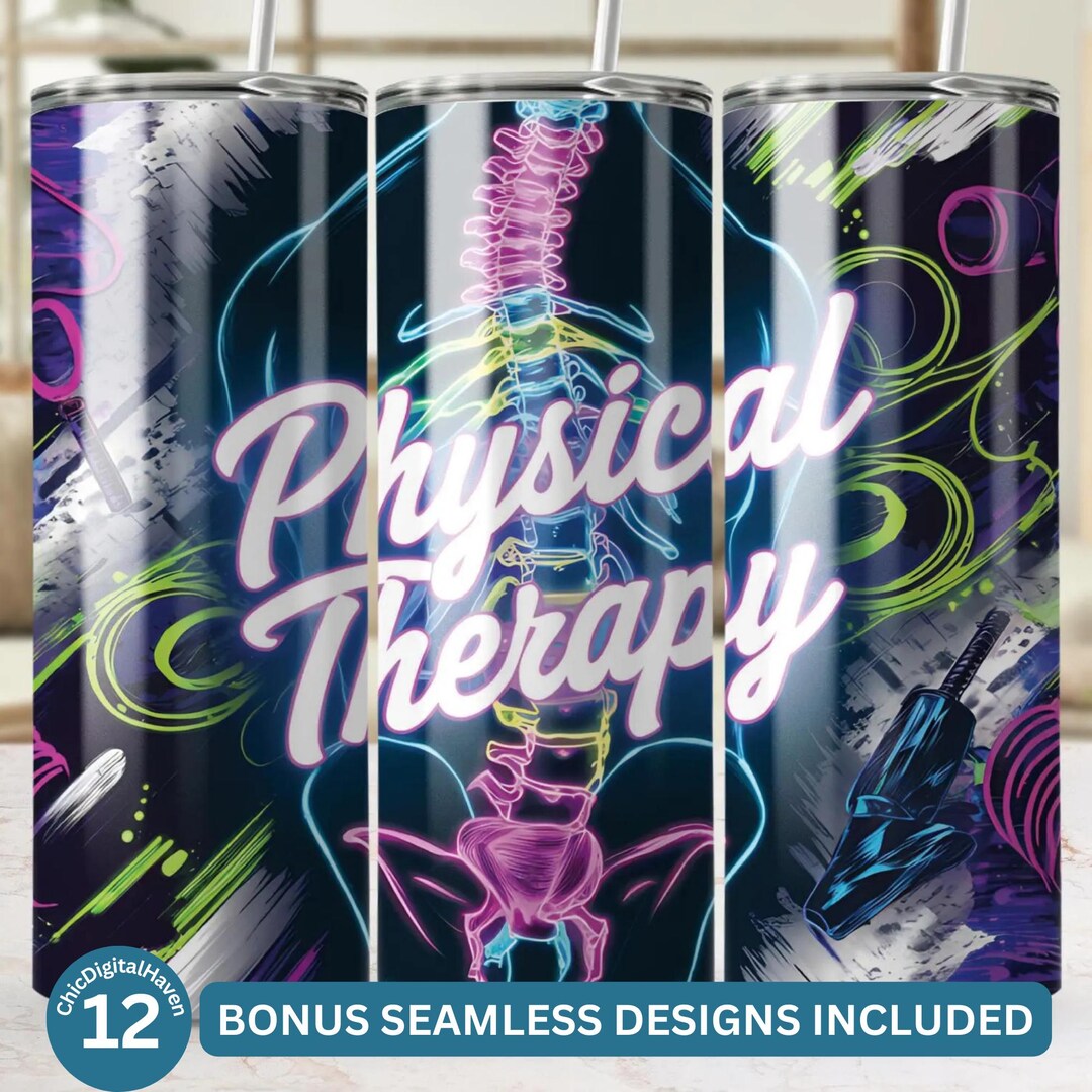 Physical Therapy Tumbler Wrap: PT Therapist Gift (digital Download) - Etsy