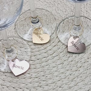 Party Drinks Charms, Personalised Heart Cocktail Charms, Engagement ...