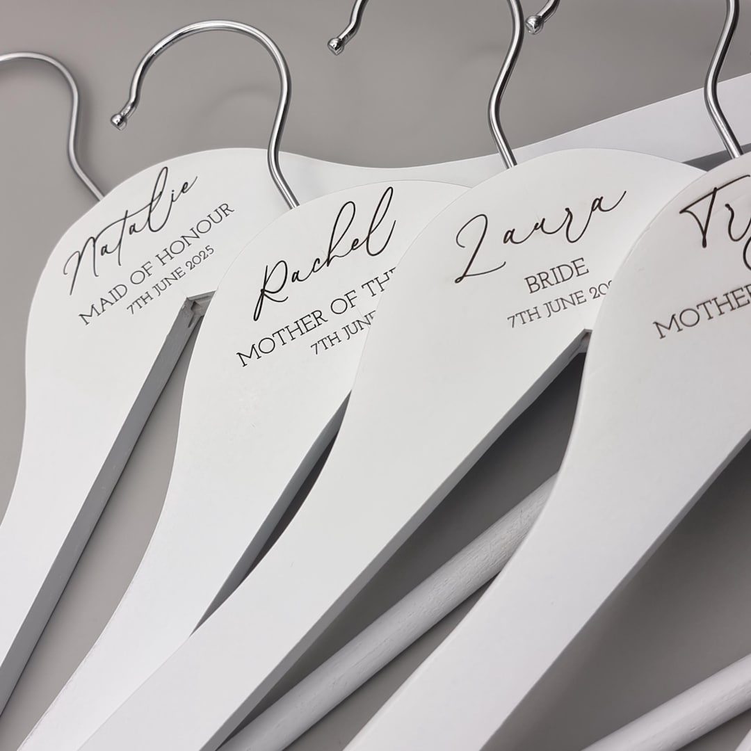 Personalised Hangers/engraved Hangers for Bride & Groom/wedding Gift ...